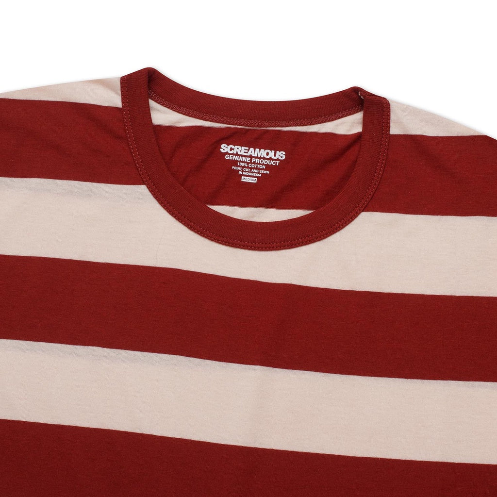 T-Shirt Stripe BELL TRUE RED – Screamous / Daily Wear